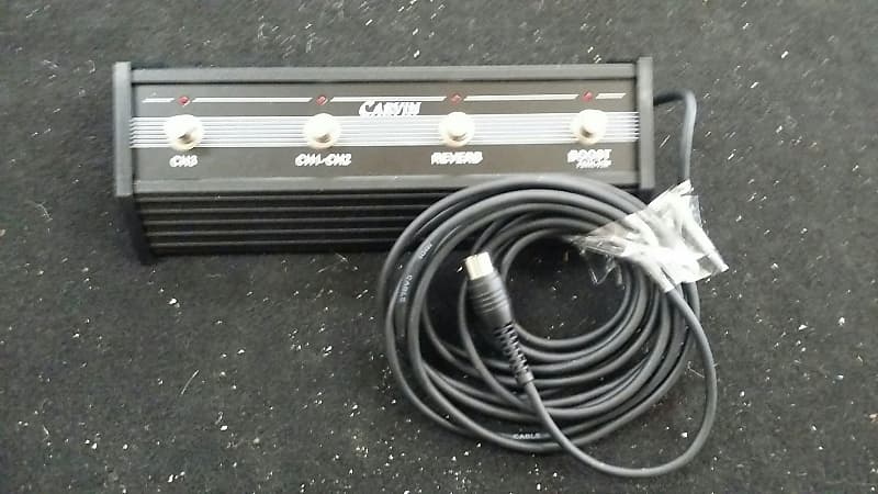 Carvin 4 Button Footswitch 5 Pin Midi 2000's Black | Reverb