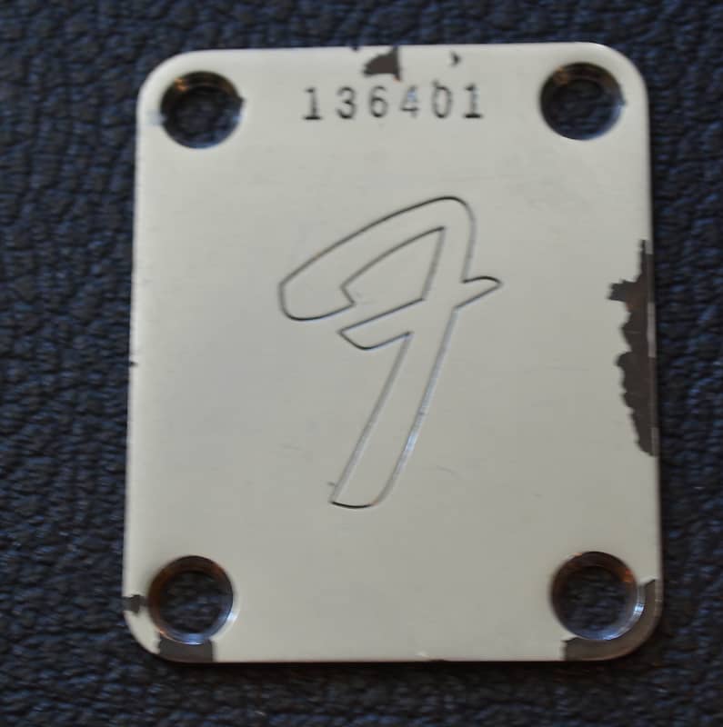 Fender Telecaster Neck Plate 1966 Chrome | Reverb