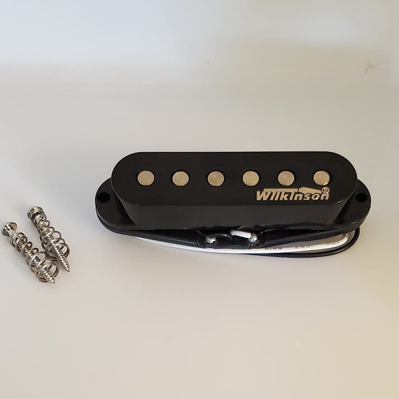 Wilkinson Stratocaster "Hot" Single Coil Neck Pickup Black | Reverb