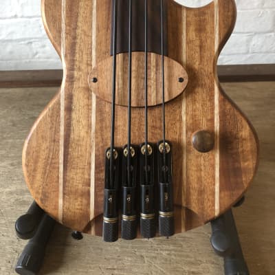 Letts Grendel mini headless fretless 4 string bass guitar | Reverb