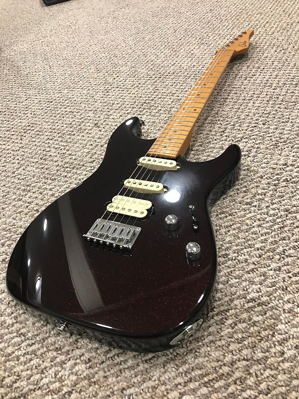 Suhr Standard Custom HSS Hardtail 2005 Black Cherry Metallic | Reverb