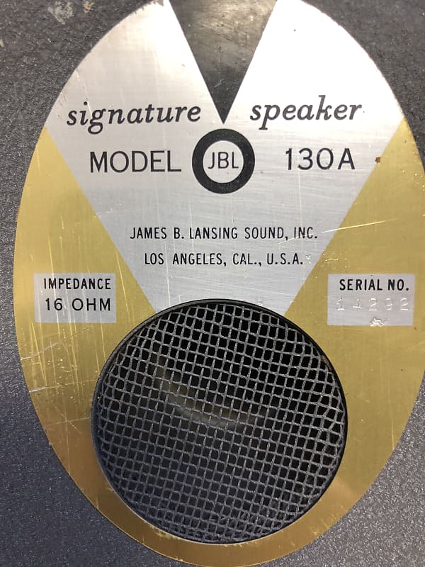 Pair of 15" JBL 130A, 16 Ohm Speakers w/130-202 Cones | Reverb
