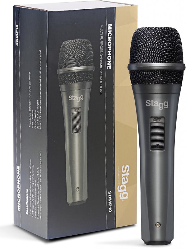 Stagg SDMP10 Dynamic Microphone With Cable | Reverb