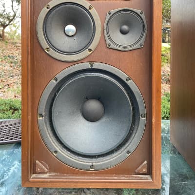 1970s Vintage Sansui SP-1500 Walnut Floor Speakers | Reverb