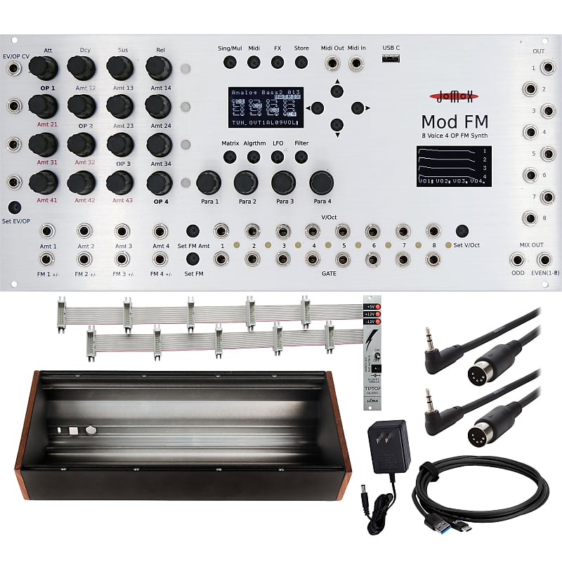 JoMoX Mod FM 8-Voice 4-Operator FM Synthesizer STANDALONE RIG | Reverb