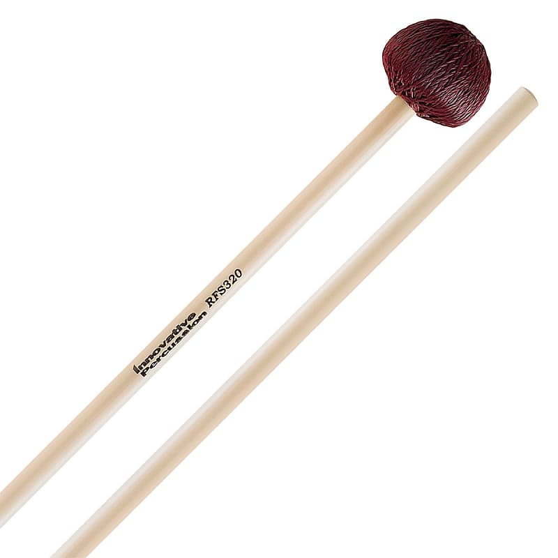 IP SOFT VIBRAPHONE MALLETS - BURGUNDY CORD - RATTAN | Reverb