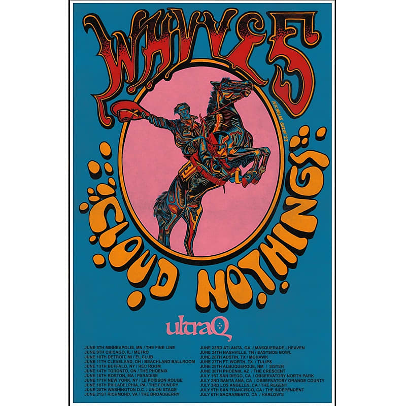 WAVVES | CLOUD NOTHINGS Summer Tour 2023 Ltd Ed New RARE | Reverb