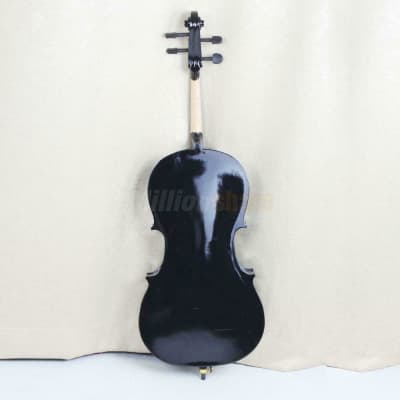 4/4 Size Professional Basswood Black Color Cello | Reverb
