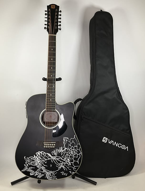 Vangoa 12 String Basic VGE12-2 Electric Acoustic Guitar With | Reverb