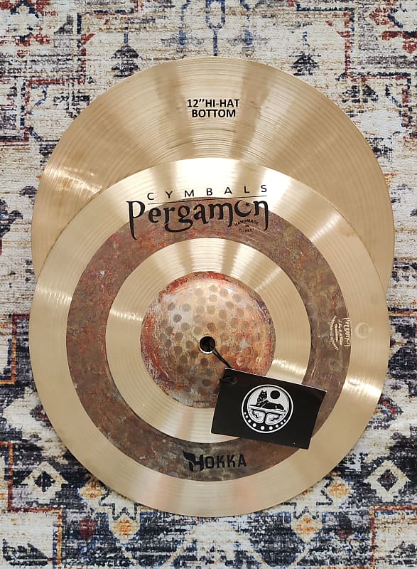 Pergamon Cymbals 12" Hokka Hi-Hat Top-652g / Bottom-768g | Reverb