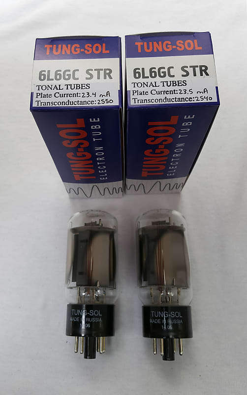 New 2x TungSol 6L6GC STR / 6L6 | Matched Pair / Duet / Two | Reverb
