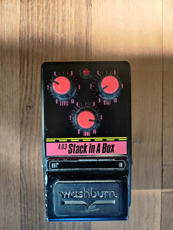 Washburn A-D3 Stack In A Box Distortion 1980s Black | Reverb