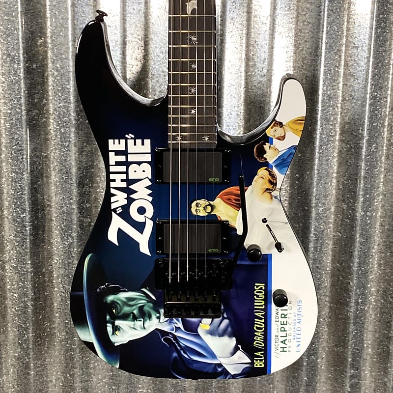 ESP LTD KH-WZ Kirk Hammett White Zombie Graphic EMG Guitar & | Reverb