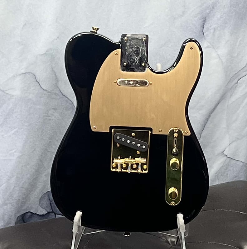 Squier 40th Anniversary Loaded Telecaster Body Black with | Reverb