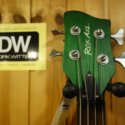Rok Axe 4 string Green electric bass | Reverb