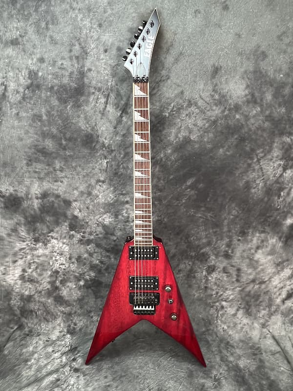 Eagle Flying Vee 2000’s - Red , set neck Floyd Rose! | Reverb
