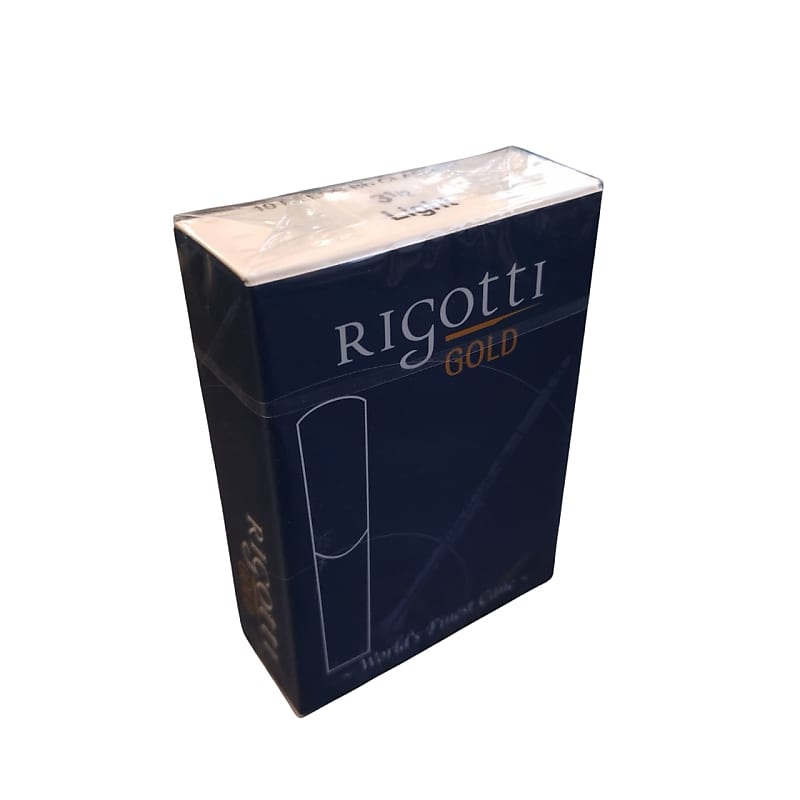 Rigotti Gold Bb Clarinet Reeds - Strength 3 1/2 Light - Box | Reverb