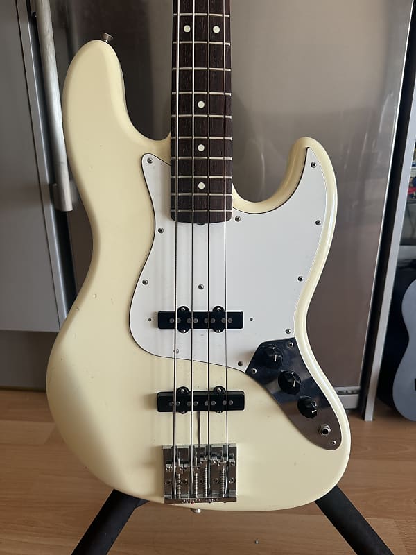 Squier Jazz Bass E series MIJ 1980s - Lollar Pickups | Reverb