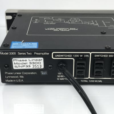 Phase Linear 3300 Series II Preamplifier | Reverb