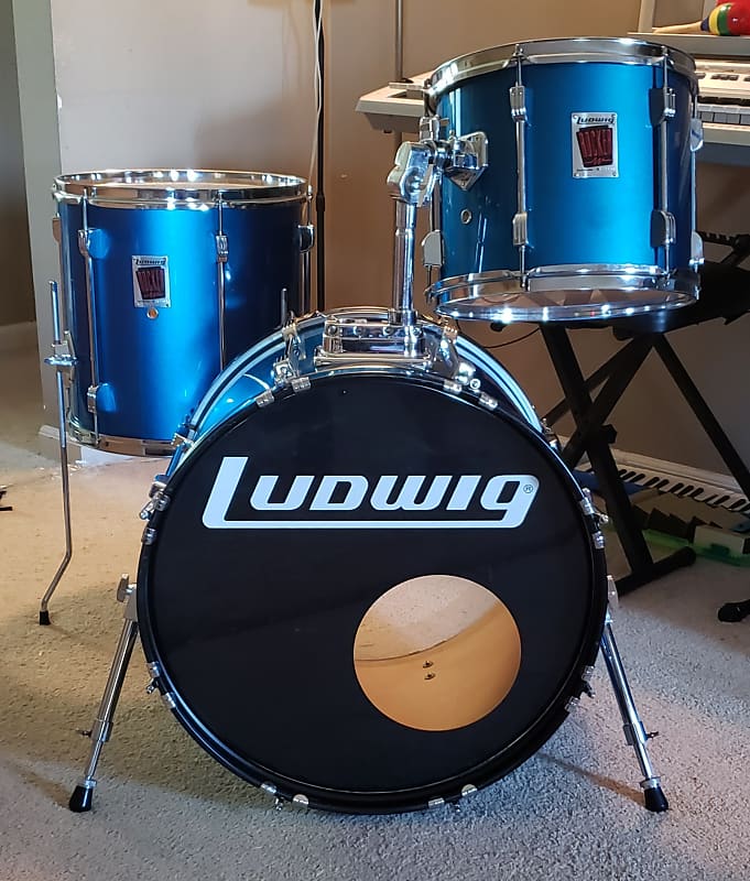 Ludwig Rocker 90s - Blue wrap | Reverb