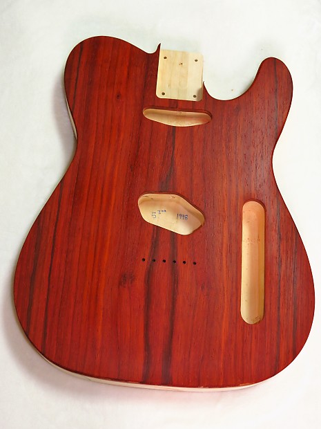 African Padauk / Basswood Telecaster Tele Body 5lbs 3oz #1998 | Reverb