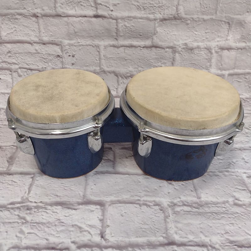 Unknown Bongos Made in Japan Blue Sparkle | Reverb