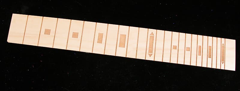 Slide Steel Lap Guitar Fretboard 22.5 Scale Laser Etched | Reverb