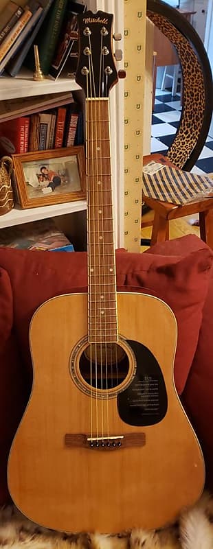 Mitchell D120 Natural Dreadnought Acoustic Guitar | Reverb