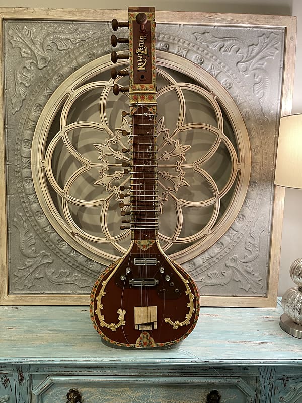 RAJAH ZEETER Electric Sitar. 1970 Red | Reverb
