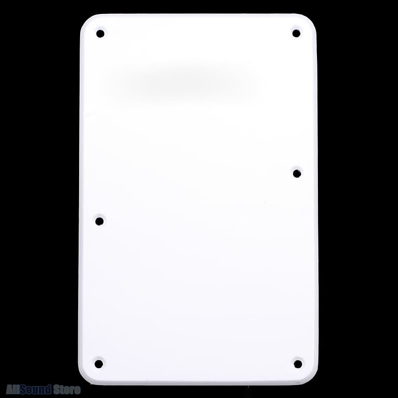 White 1-ply BLANK Tremolo Cover Back Plate for Fender | Reverb
