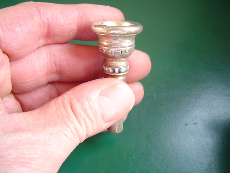 Vintage Conn Cornet Mouthpiece - Sweet Engraving | Reverb