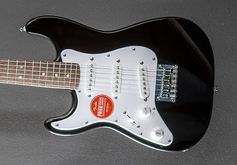 Squier Mini Strat Left Hand - Black | Reverb