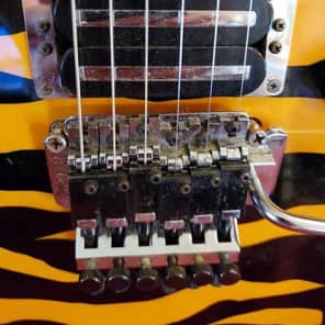 1985 Aria Pro II RS Inazuma Tiger Animal Print Guitar Orange 1985 Aria Pro II RS Inazuma Tiger Animal Print Guitar Orange