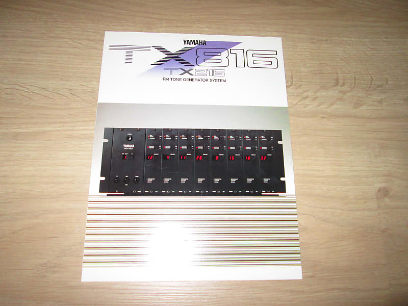 Yamaha TX816+TX7+QX7+DX-27/100+KX88 Brochure's+2 Pricelists | Reverb