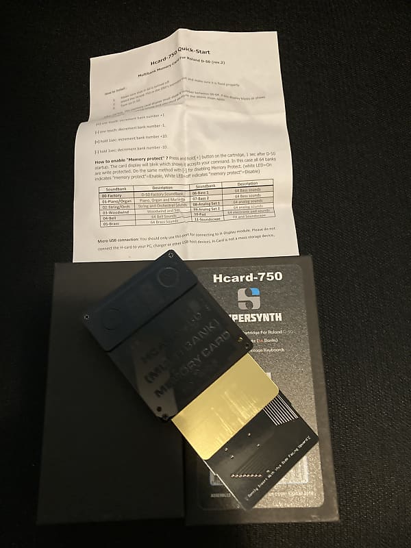 Hypersynth HCard 750 Expansion card for Roland D50 | Reverb