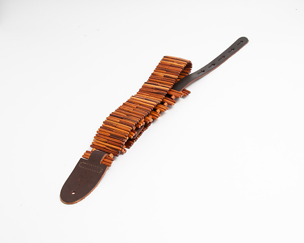 Revo Spyder - Handcrafted Wooden Guitar Strap - Tigerwood | Reverb