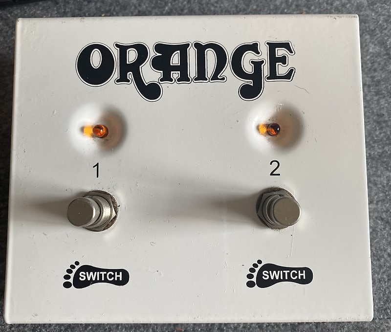 Orange fs-2 footswitch white Late 2010s - White | Reverb