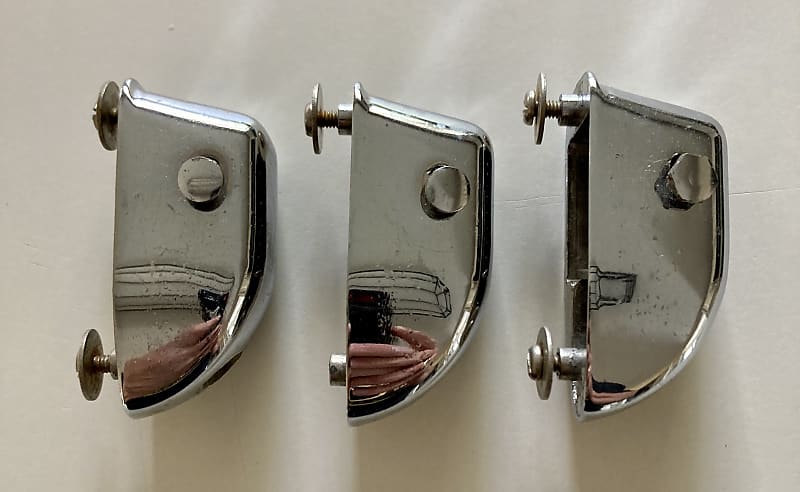 Slingerland Push-Button Floor Tom Leg Brackets 1960s - Chrome | Reverb