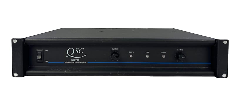 QSC MX 700 350 Watt Per Channel Power Amplifier Church Owned | Reverb