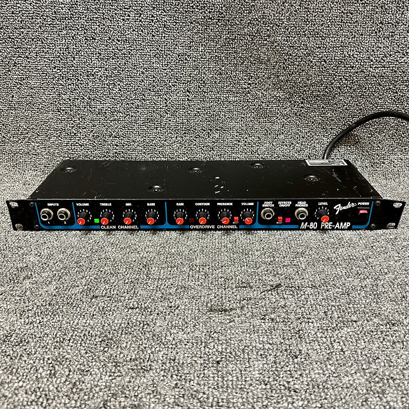 Fender M-80 Pre-Amp Rack Mount 1U | Reverb