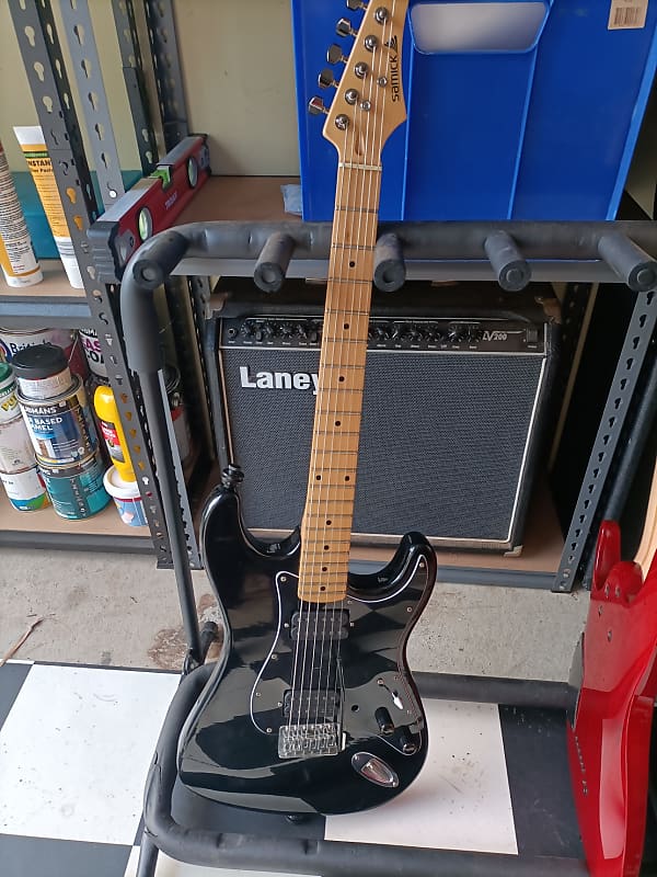 Samick Stratocaster 1990s Black | Reverb