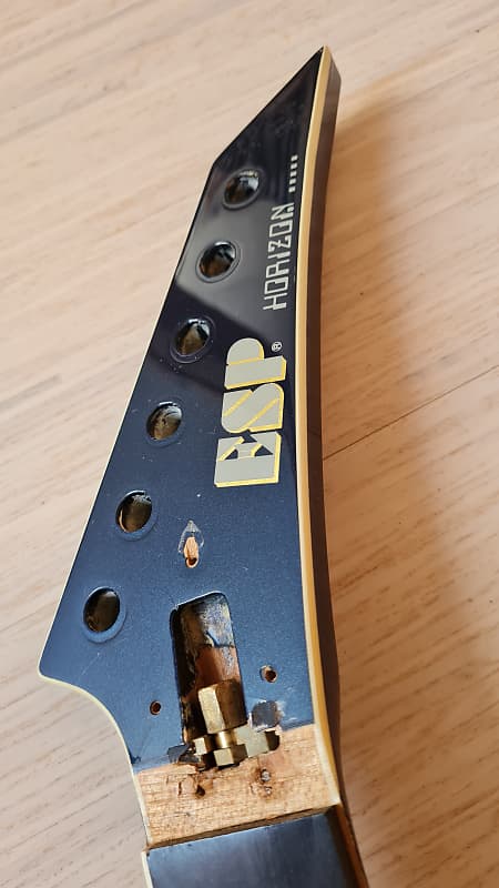 ESP Horizon Custom neck broken Sparkle Blue metallic | Reverb