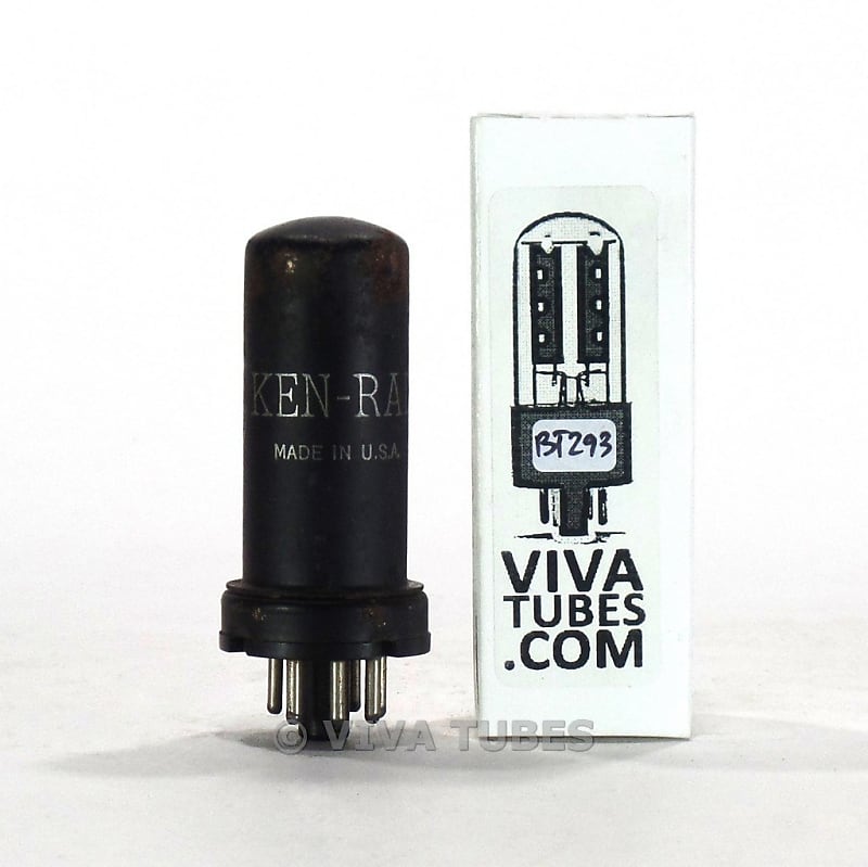 Tests NOS Ken-Rad USA 6F6 Metal Rust Vacuum Tube | Reverb