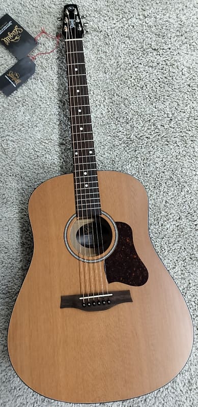 Seagull S6 Original Dreadnought Size Acoustic Solid Cedar Top | Reverb