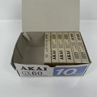 AKAI GX60 Type II Chrome Position Cassette Tape (Lot of 6) | Reverb