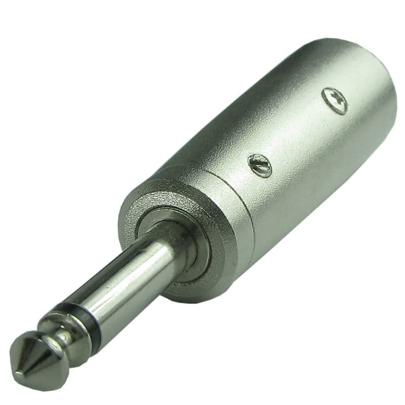 3Pin Xlr Male To 1/4 Ts Tip Sleeve Mono Plug Mic Cable Cord | Reverb