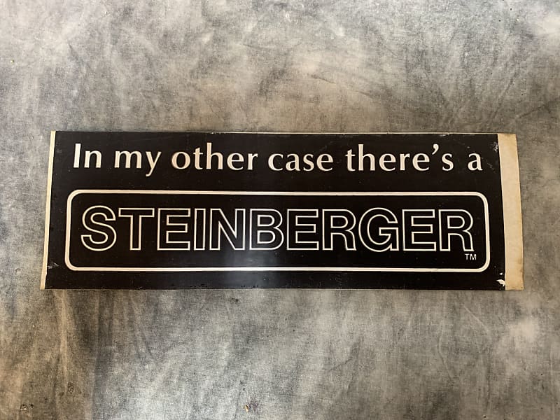 Steinberger Bumper Sticker 80’s | Reverb