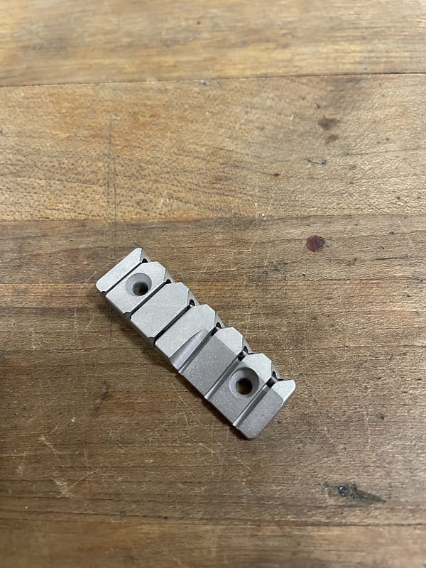 Rare Reissue Satin Nickel Wilkinson USA Split Nut Roller Nut | Reverb