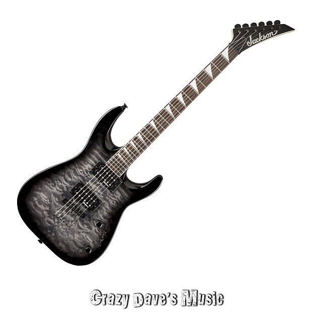 Jackson JS32TQ Dinky Arch Top Transparent Black Electric | Reverb UK