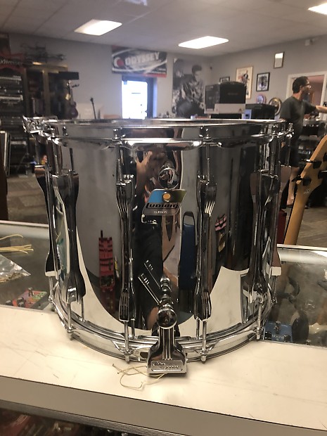 15 x 12 Chrome Ludwig Marching Snare (modiefied read | Reverb Canada